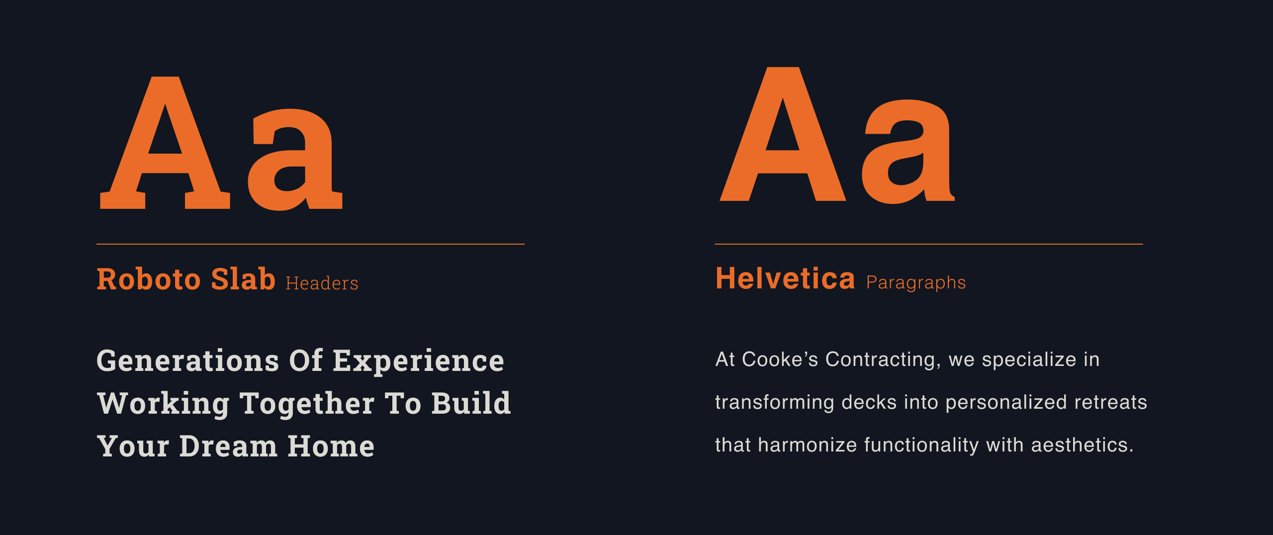 Cooke's Contracting Website Design - Metro Nova Creative